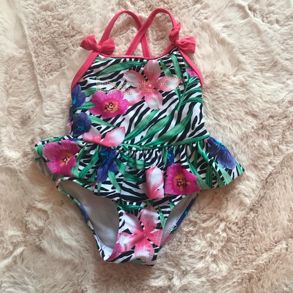 bebe | Swim | 525 Bebe Swimsuit Size 2 Months | Poshmark